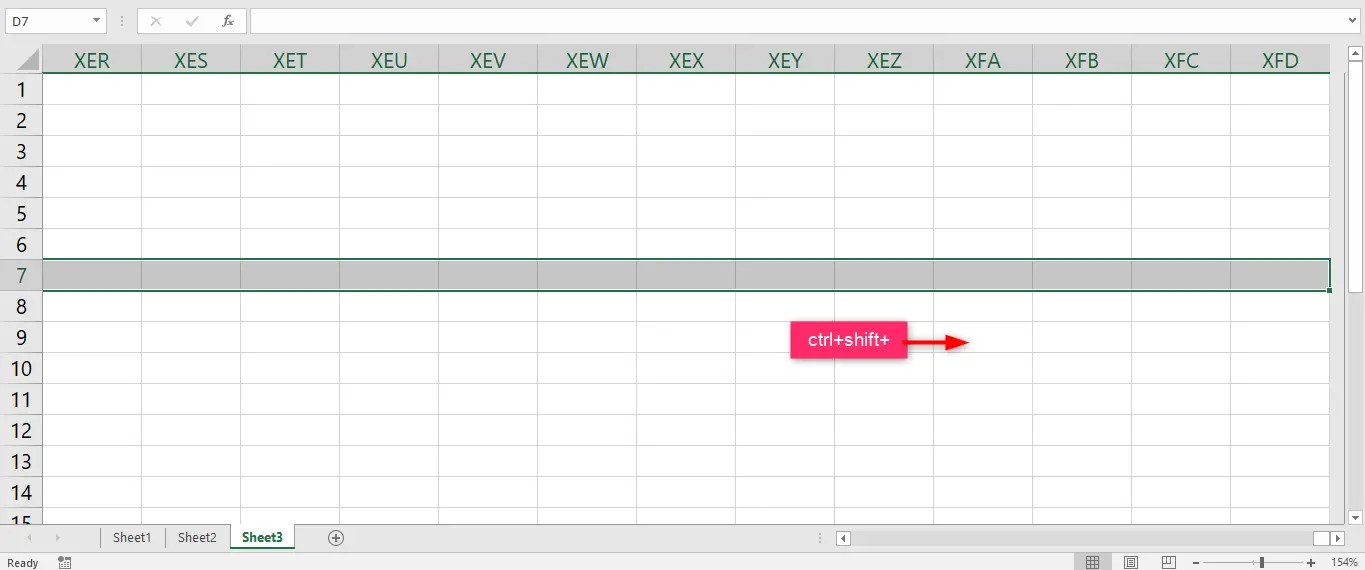 How to select rows in Excel till the end- 5 methods - Excel Wizard
