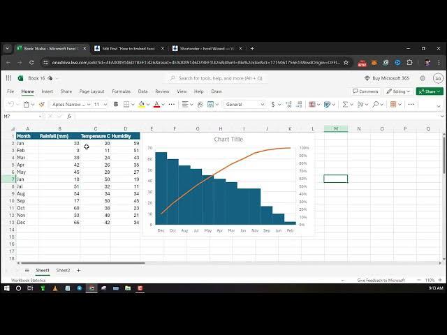 How to embed Excel file on WordPress without plugins