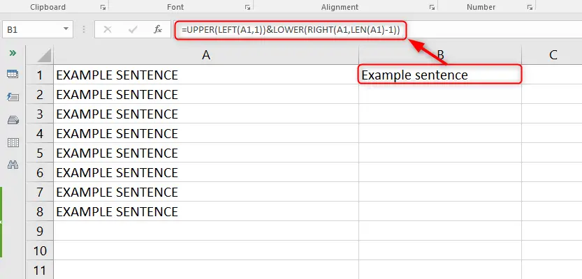 How to lowercase in Excel except first letter: 6 easy ways - Excel Wizard