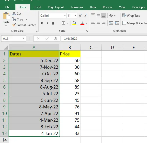 How to sort in Excel by date - Excel Wizard