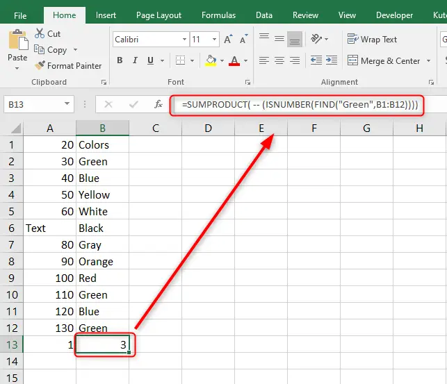 How To Count Excel Cells With Text with Examples Excel Wizard
