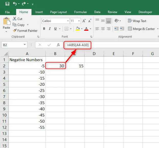 How To Subtract Negative Numbers In Excel Excel Wizard