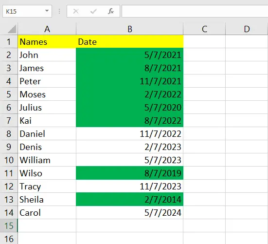How To Highlight Past Dates In Excel Excel Wizard