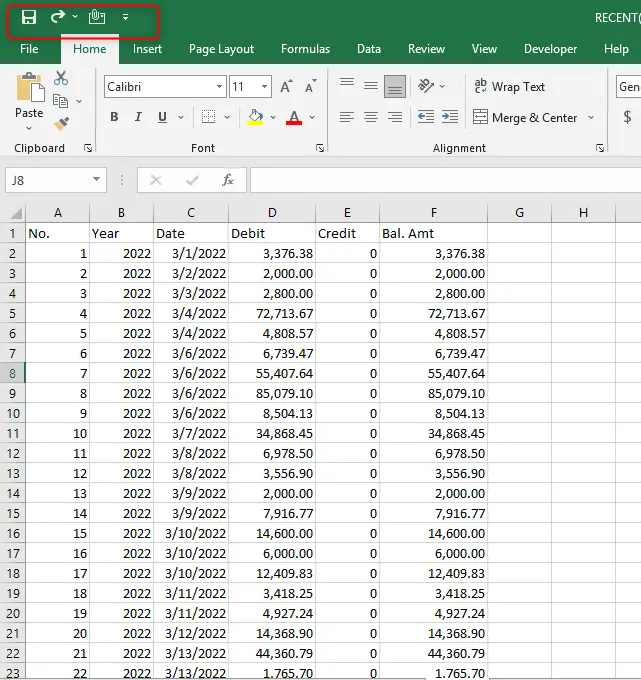 How do I get the undo button back in Excel - Excel Wizard