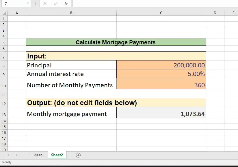 How To Calculate Mortgage Payments In Excel Excel Wizard